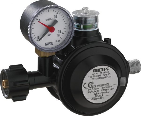 Regulator za plin 50mbar , 1,5kg/h sa manometrom | Petroni - Najam ...